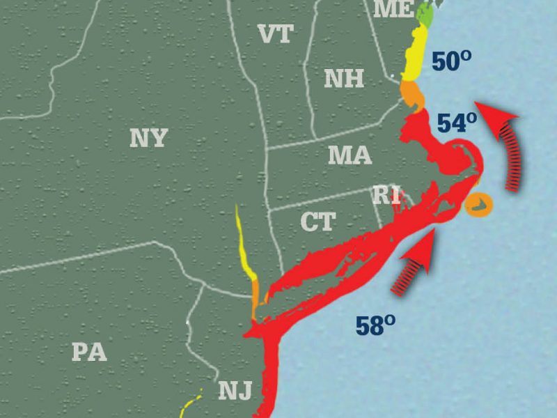 Striper Migration Map - June 9, 2017 - On The Water