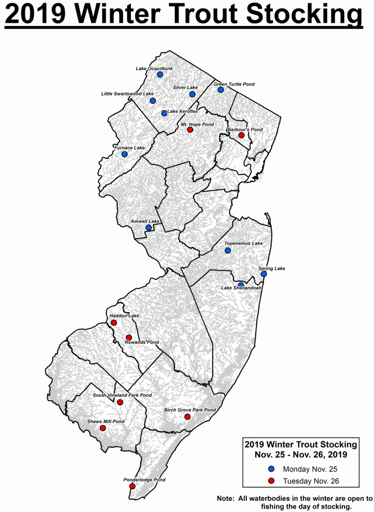 New Jersey Completes Winter Trout Stocking - On The Water