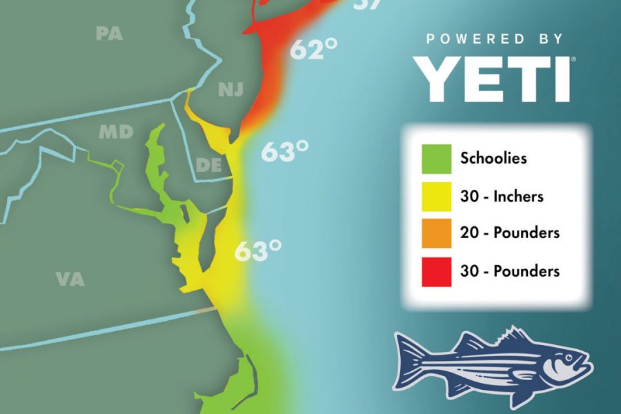 Striper Migration Map - May 27, 2022 - On The Water