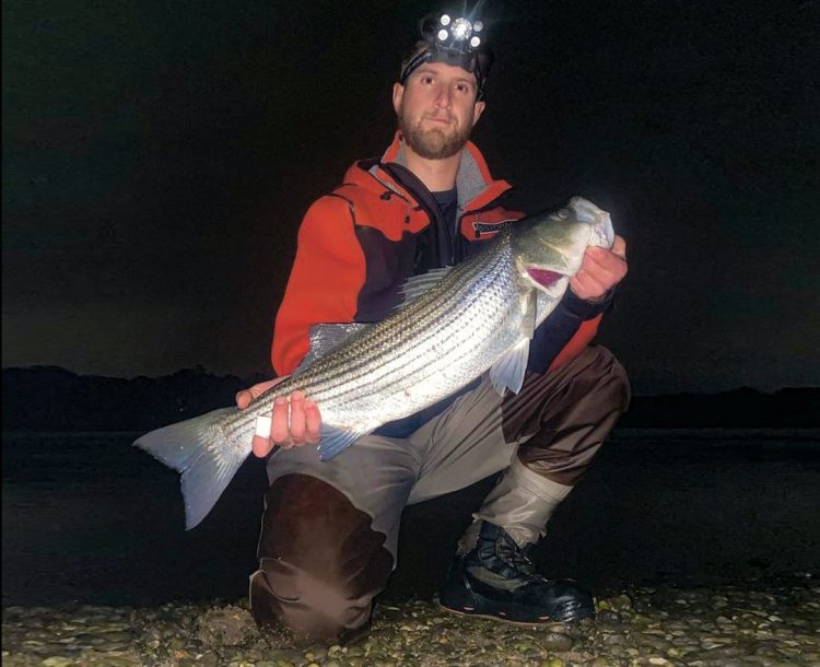 North Shore Stripers at Night - On The Water