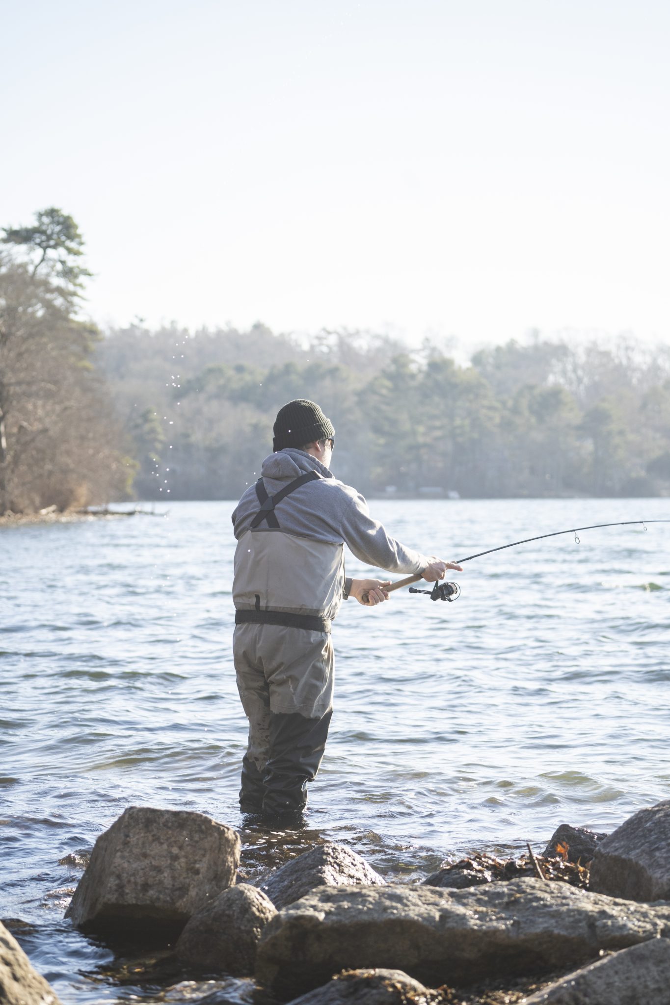 "Surfcasting" for Trout - On The Water