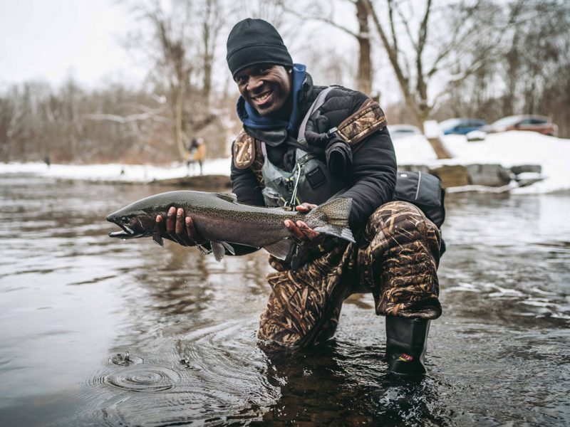 Winter Steelhead Fishing On the Salmon River - On The Water