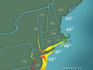 Striper Migration Map Archives - On The Water