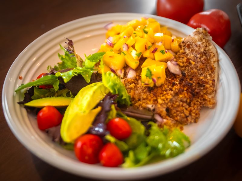 Recipe: Pecan-Crusted Sole with Fresh Mango Salsa - On The Water