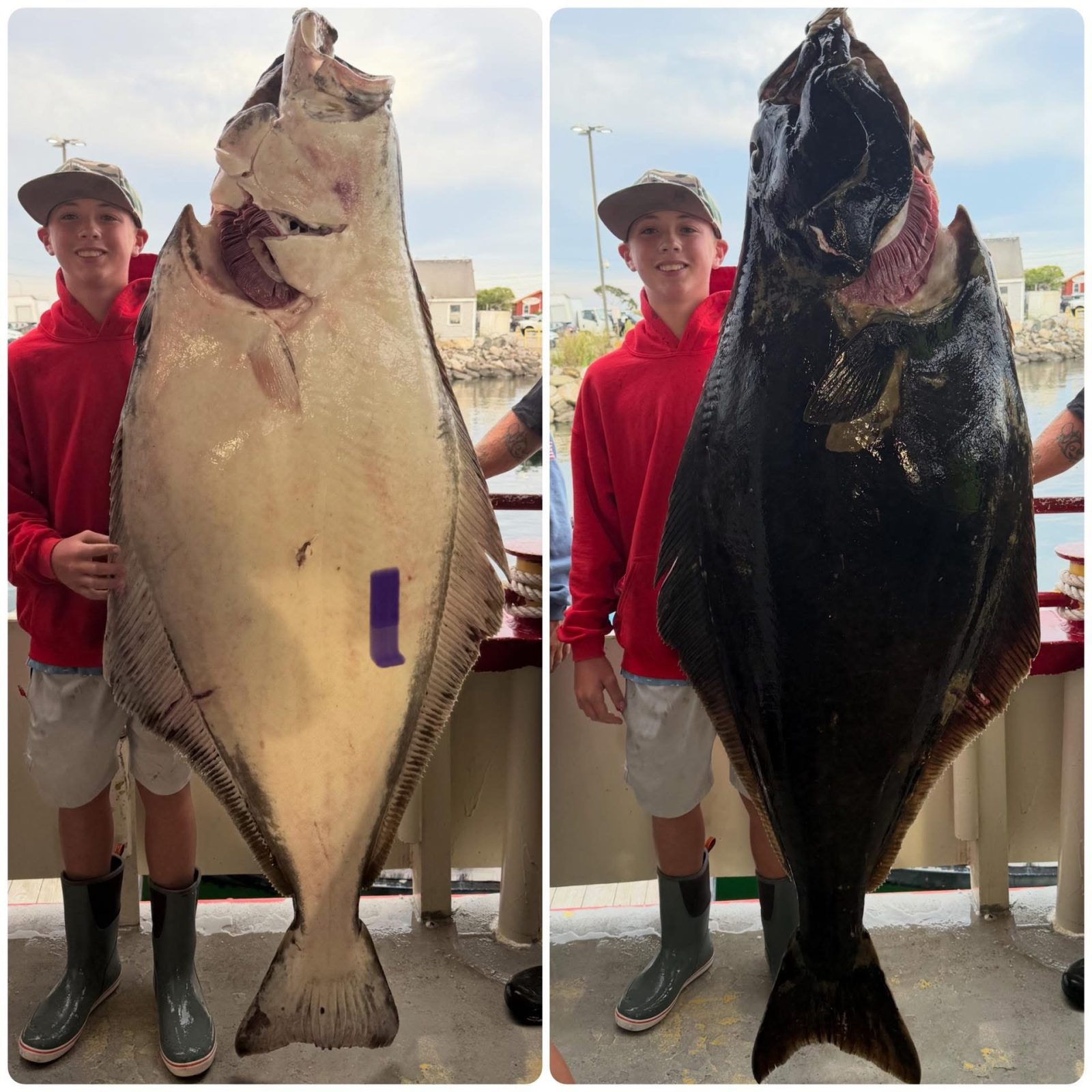 13-Year Old Catches Record Halibut on Headboat - On The Water